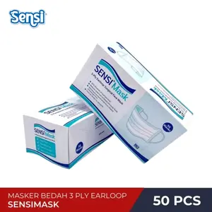 Masker Medis Headloop 3ply 1 Box isi 50 - Surgical Mask Original Hijau ...