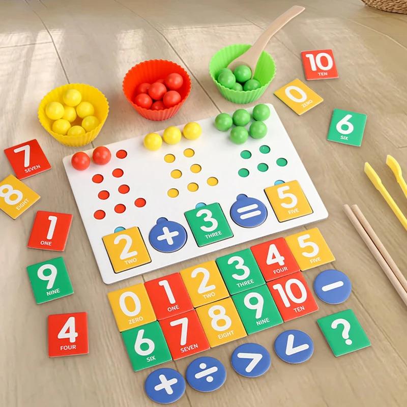 Mainan Matematik Montessori, Permainan Aritmetik untuk Kanak-kanak ...