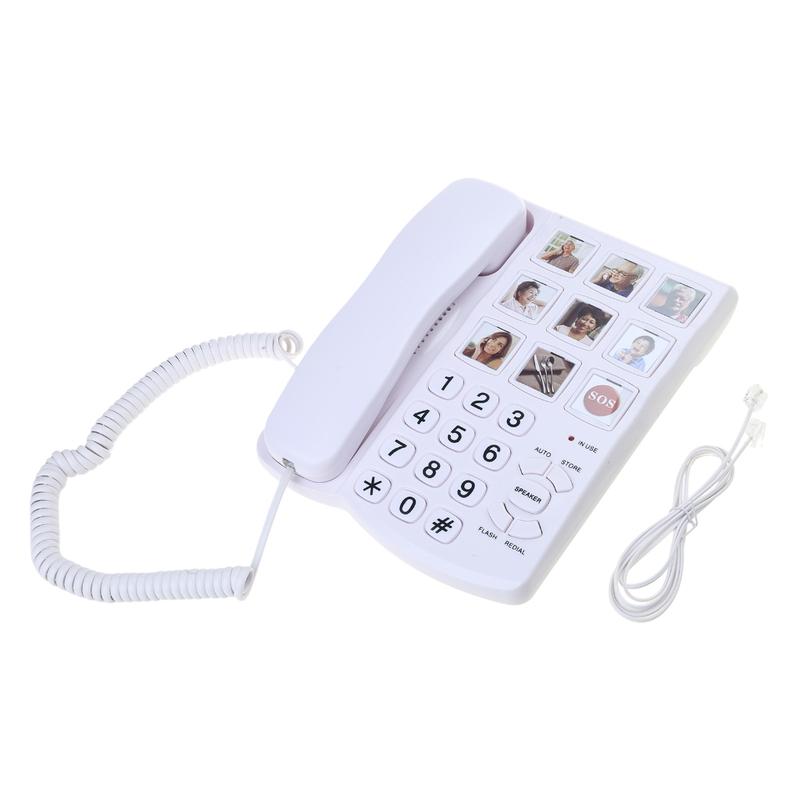 Telefon Talian Tetap, Telefon Meja Butang Besar, dengan Memori - TikTok ...