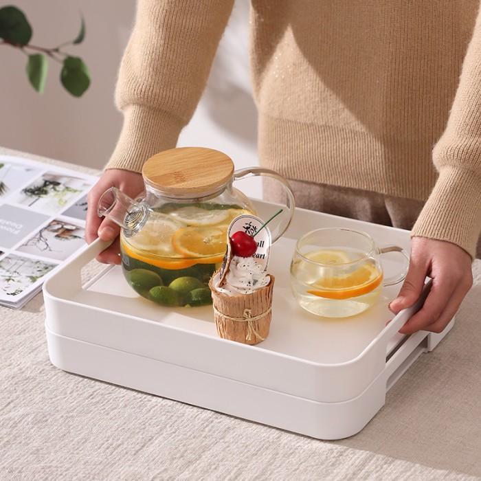 Tatakan Tray Dapur Persegi Stackable Plastik - Shop | Tokopedia