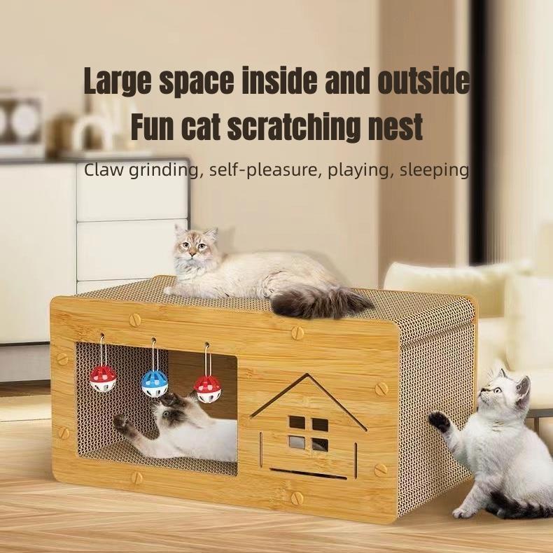 Original Product Cat Scratcher Cat Scratch Board With Bell Ball ...
