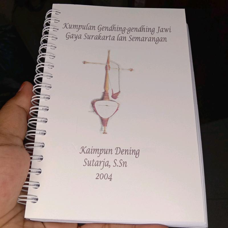Buku Notasi Gending Sutardjo/buku tarjo - Shop | Tokopedia