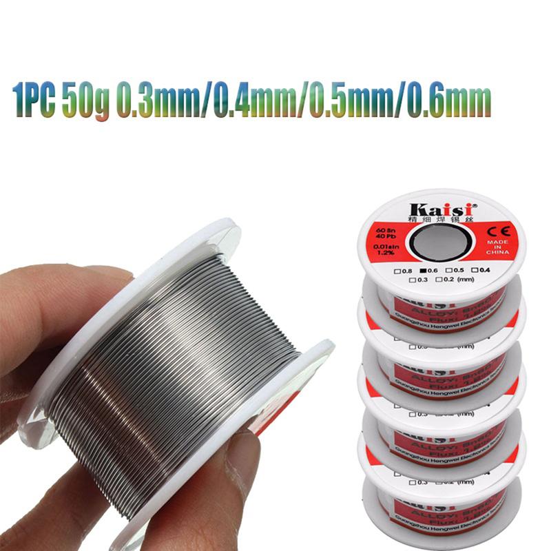 Riddlec 50g 0.3mm-0.6mm Tin Rosin Lead Core Roll Solder Soldering ...