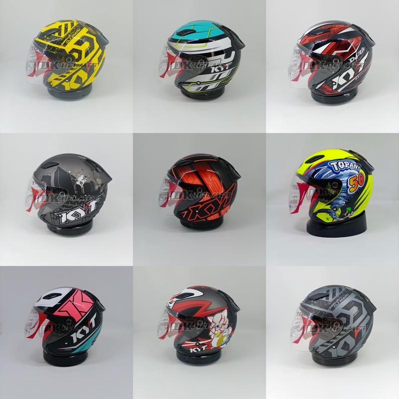 Helm KYT DJ Maru Half Face Original Series Motif 10 11 12 13 - Shop ...