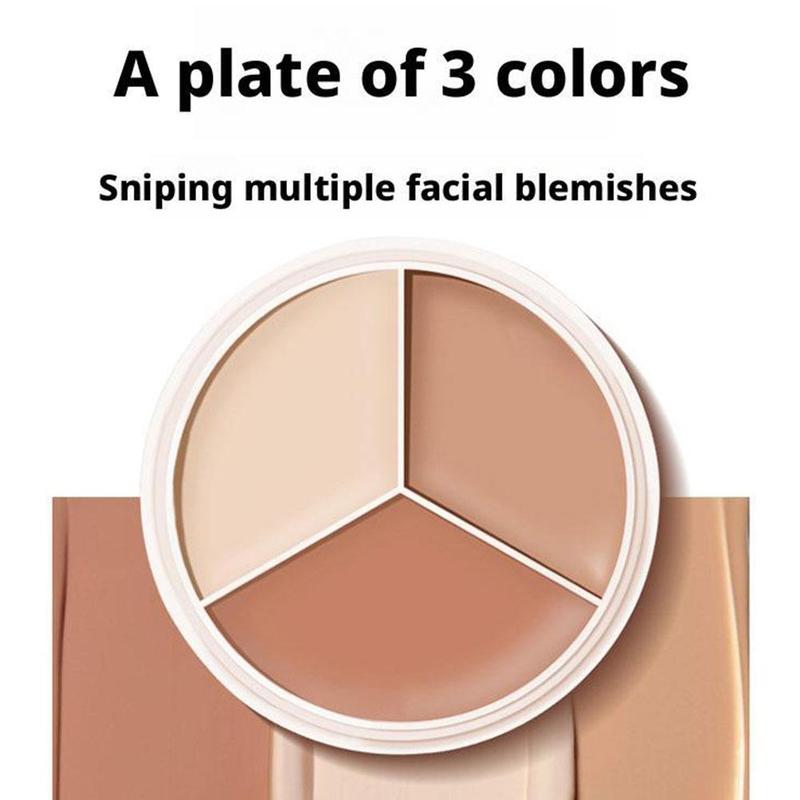Tri-color Concealer Texture Long-lasting Makeup Setting Concealer ...