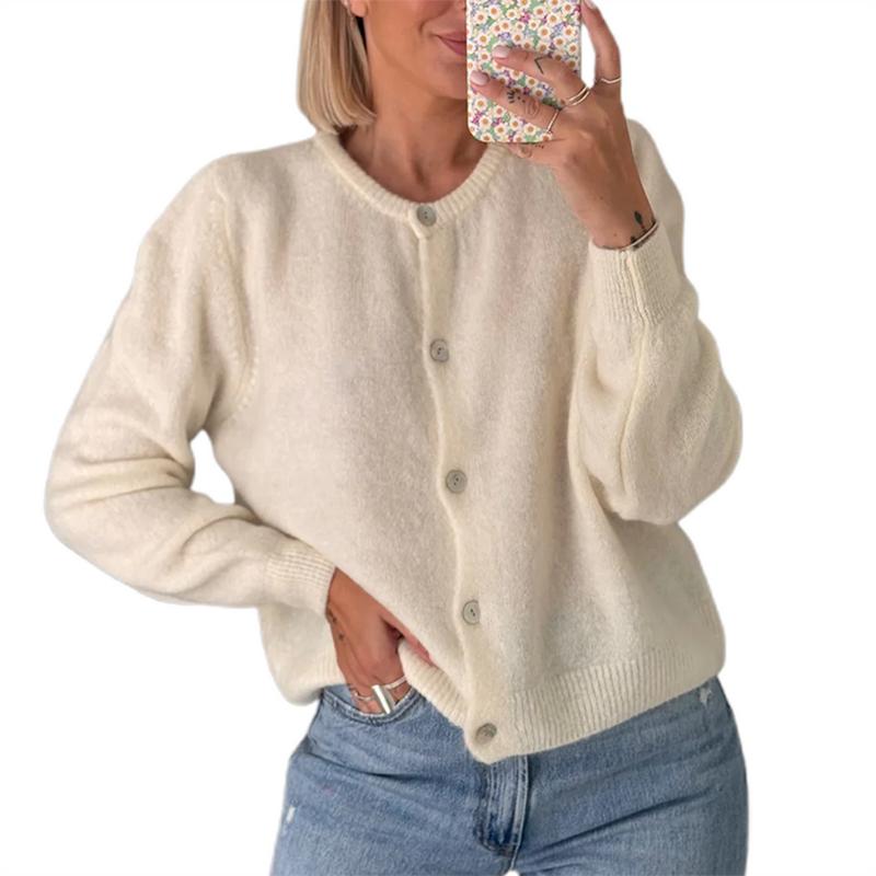 Women Button down Sweaters Casual Lightweight Solid Color Long - TikTok ...