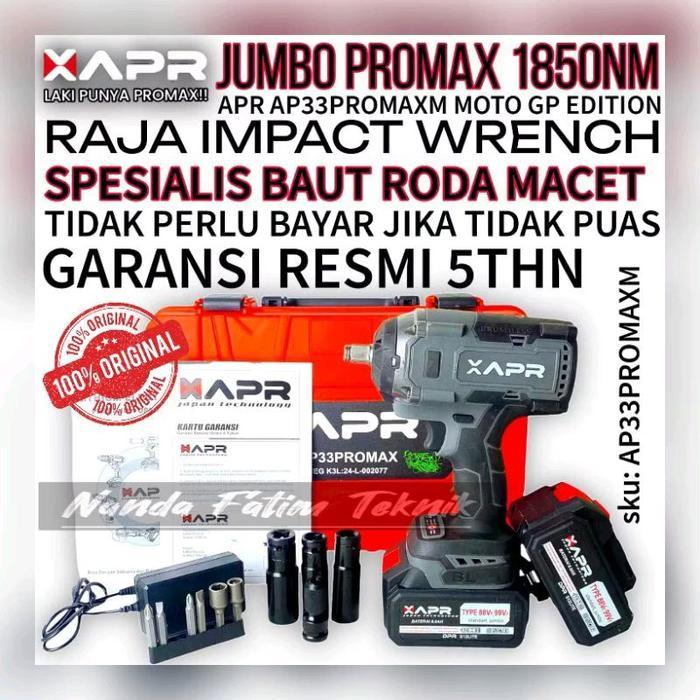 Jual LEBIH MURAH !! Impact Wrench Torsi 1850NM JUMBO AP33PROMAXM .cocok ...