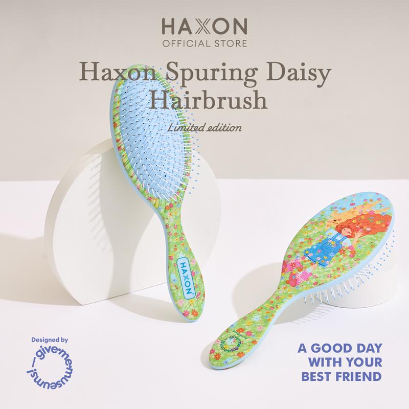 Haxon Spring Daisy Hairbrush แปรงหวีทรงวงรี ขนนุ่ม Limited edition ...