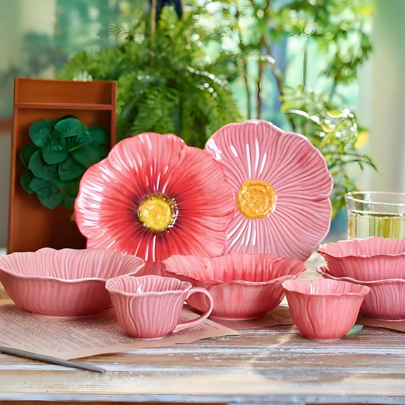 Pinggan Bunga, Reka Bentuk Indah, Diperbuat daripada Seramik - TikTok ...