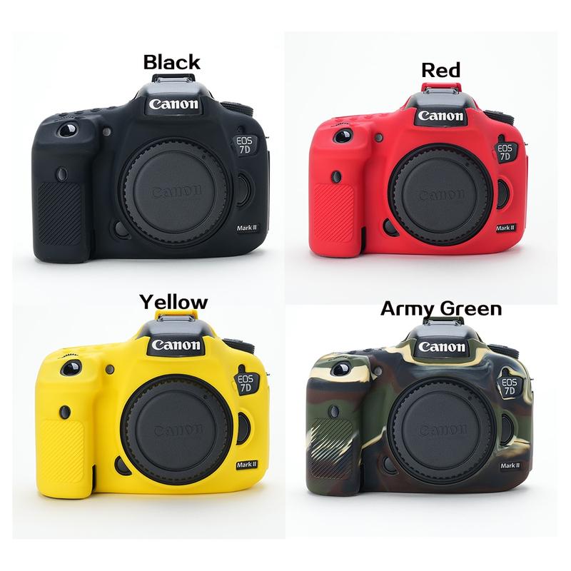 Soft Silicone Case Camera Protective Body Bag For canon eos 7dII 7D2 7D ...