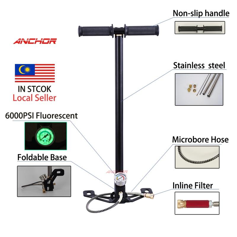 4500psi High pressure hand pump ANCHOR 3 stage for SCUBA - TikTok Shop ...