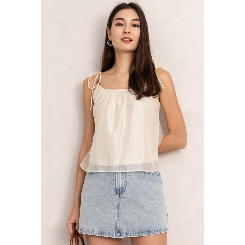 SHOPSASSYDREAM Annie Top Sand - TikTok Shop Singapore