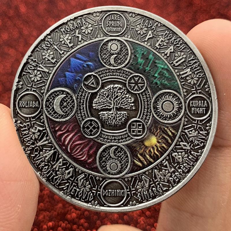 Tree of Life Array Challenge Coin Diagram Ancient Silver British - TikTok Shop Singapore