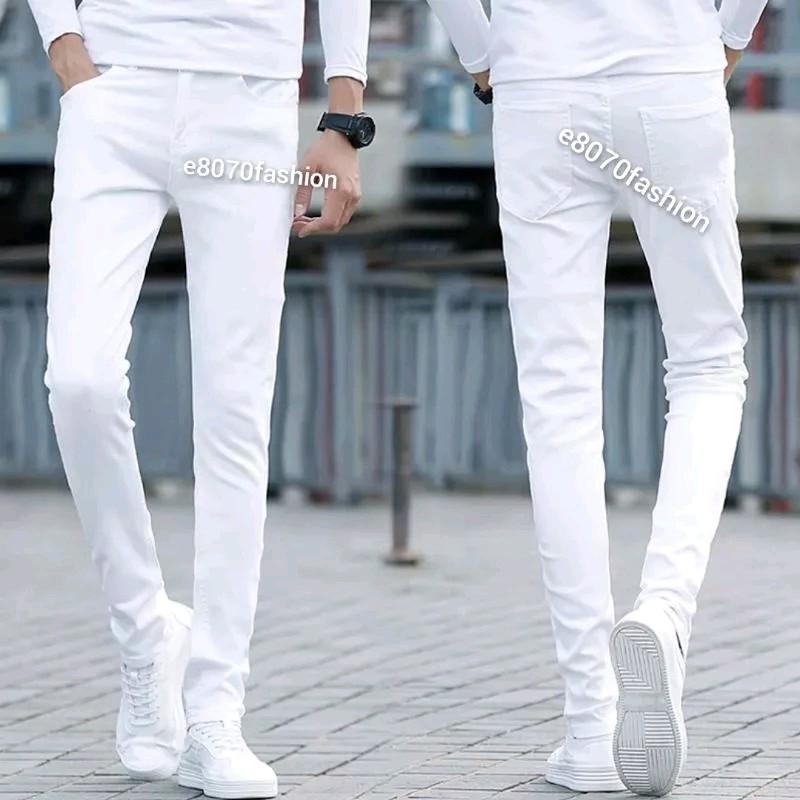mans slim fit/ skinny denim jeans long pent ready stock - TikTok Shop ...