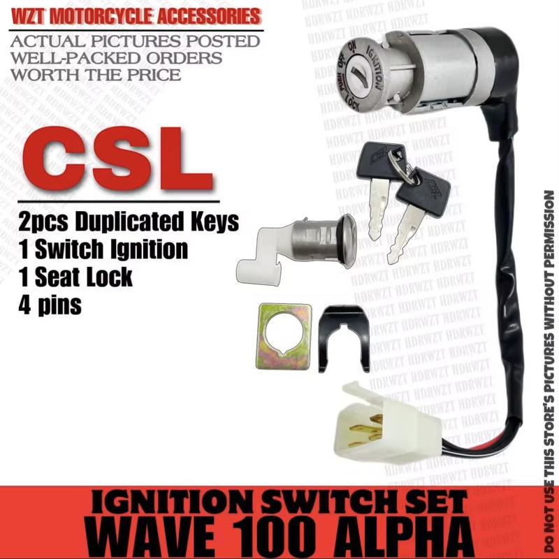 CSL Honda Wave Alpha Anti-Theft Ignition Set with Seat Lock - TikTok ...
