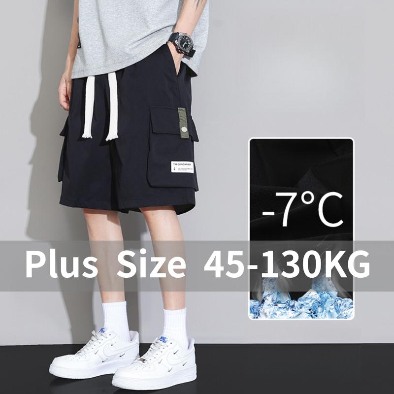M-8XL Plus Size Cargo Shorts Men Large Size Pockets Work Business ...