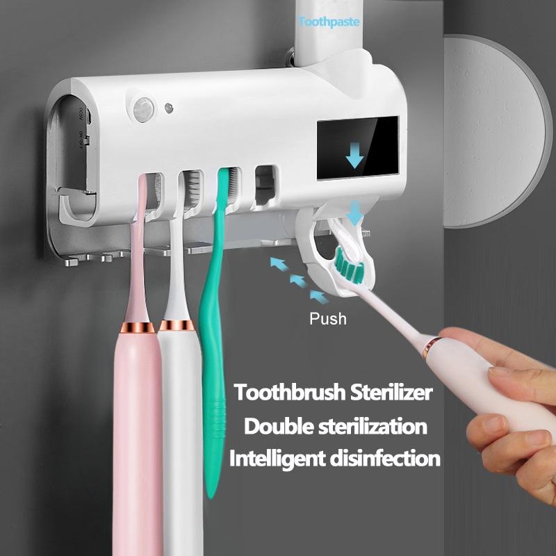 Toothpaste Squeezer Smart Solar Energy UV Toothbrush Holder Automatic ...