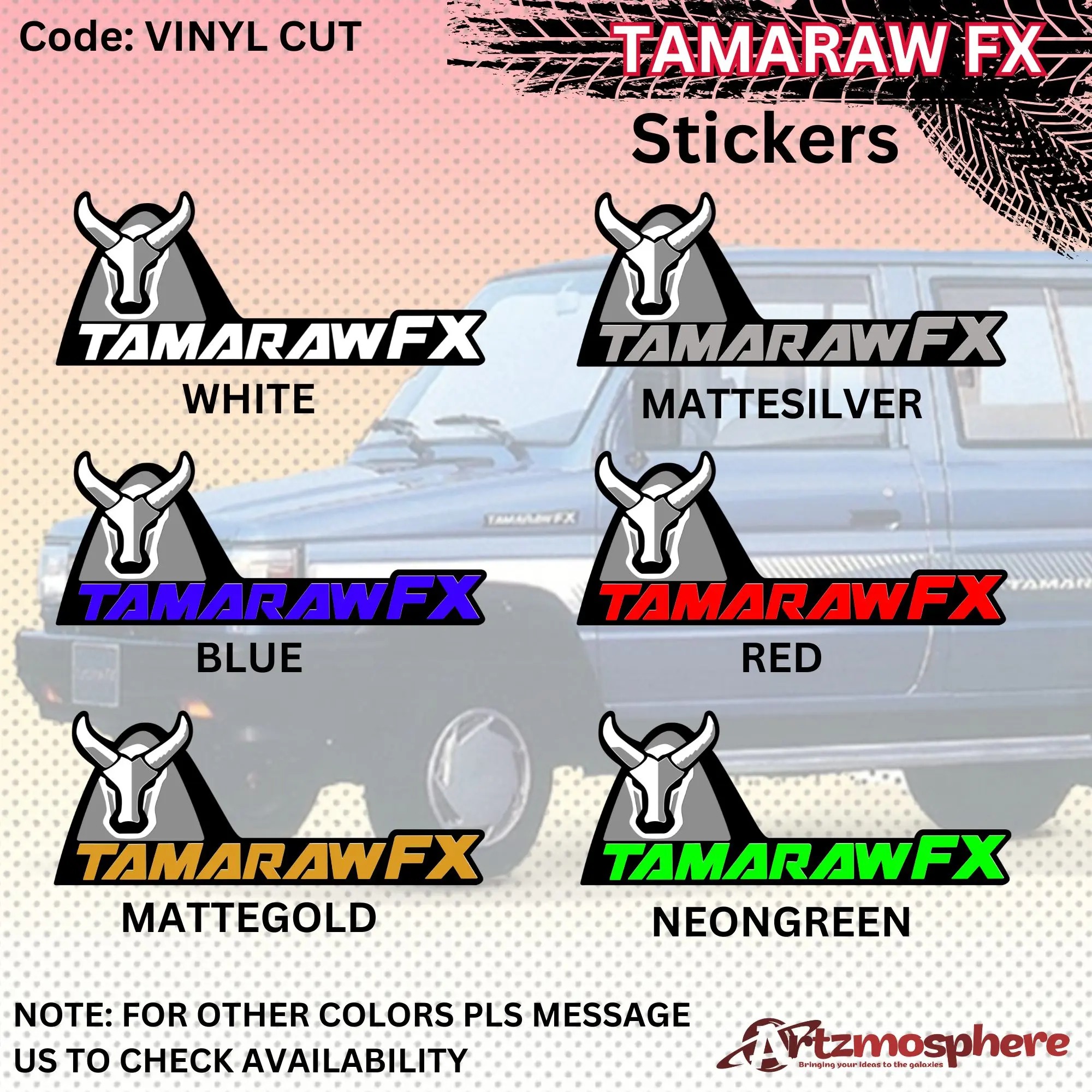toyota tamaraw fx logo original/parody sticker - TikTok Shop Philippines