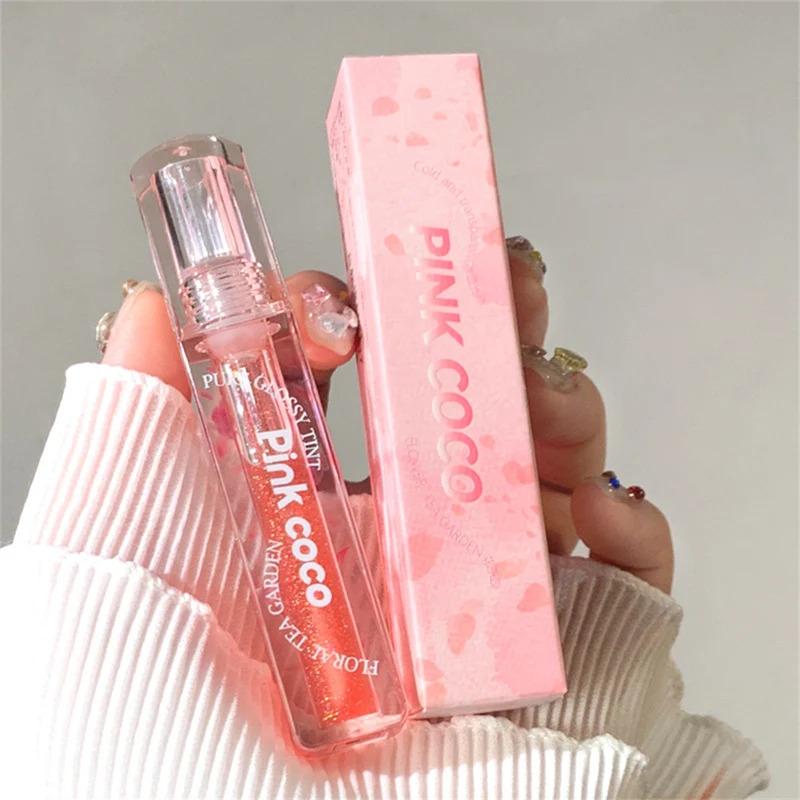 Madu Bibir Coco Merah Jambu, Balsem Berwarna Cahaya Air, Pengilat ...