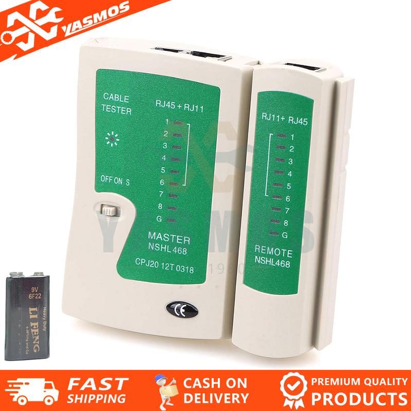 Network Cable Tester RJ45 RJ11 RJ12 CAT5 UTP LAN Mesh Line test ...