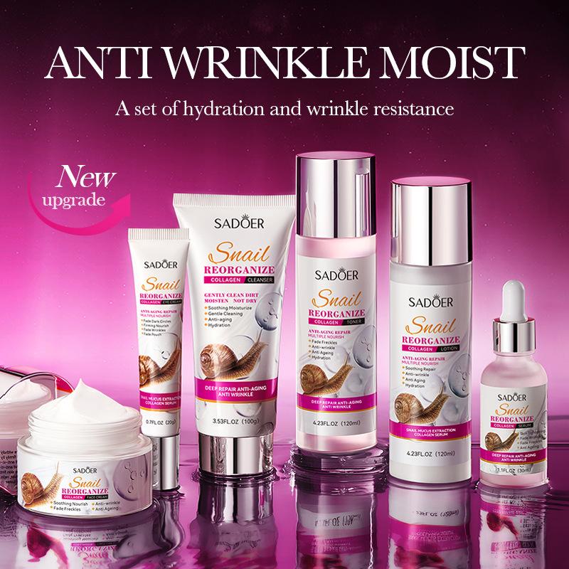 SADOER Snail Collagen Reorganization Six-Piece Set Moisturizing ...