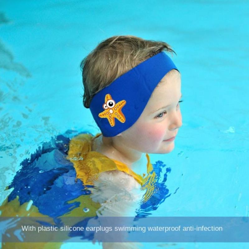 Cute Waterproof Swimming Headband Keep Water Out Adjustable Ear ...