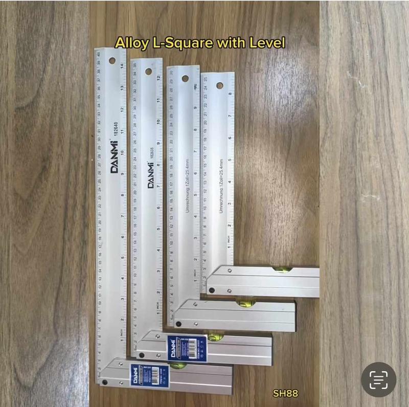 L-Square 8" 10" 12" 14" 16" Squala Skwala Alloy Heavy Duty Ruler ...