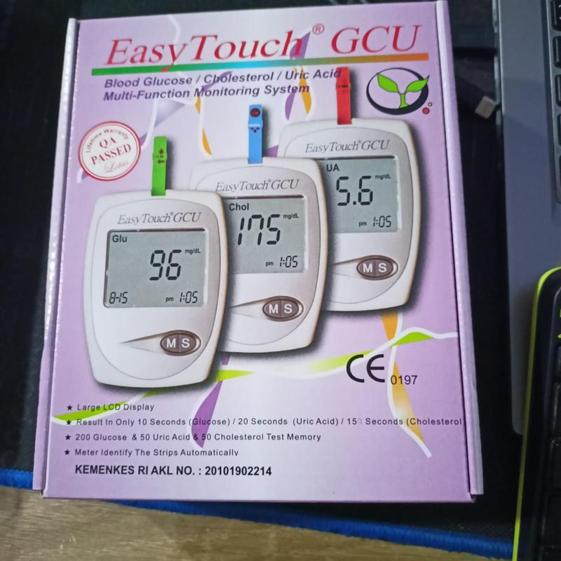 Alat Cek Easy touch GCU 3 in 1 cek gula darah, kolesterol, dan - Shop ...