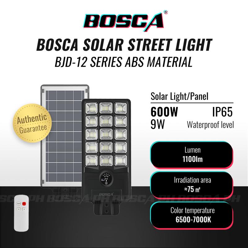 BOSCA Solar Street Light BJD-12 600W IP65 3 YEARS WARRANTY Smart ...