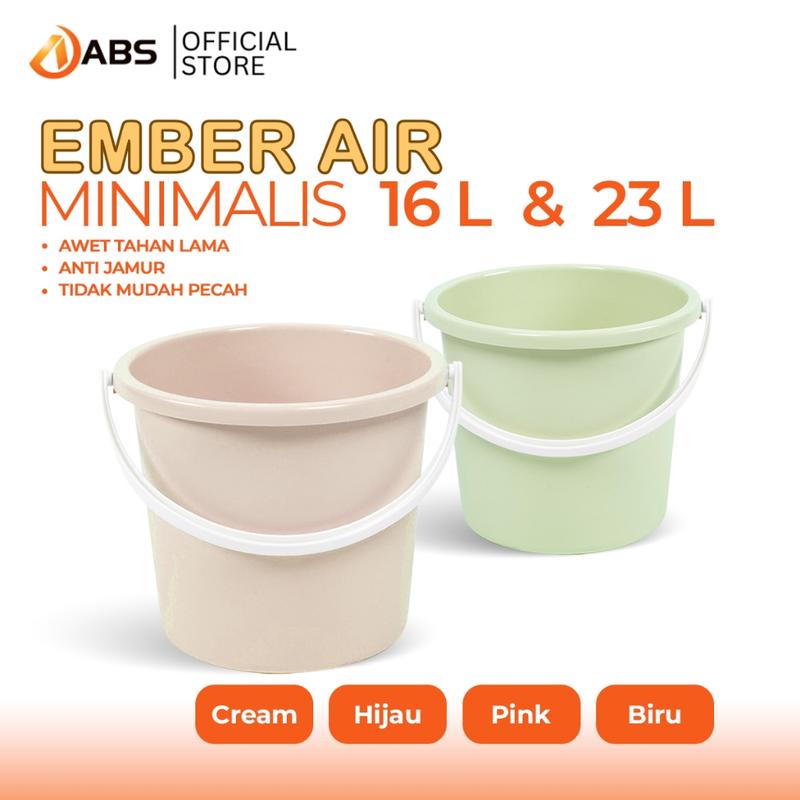 ABS Ember Plastik Ember Air Ember Plastik Tebal Ukuran 16 dan 23 Liter ...