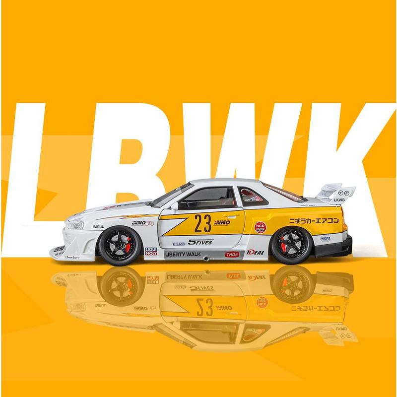 Jinlifang simulation 1:24 GTR-S15 modified alloy sports car model ...