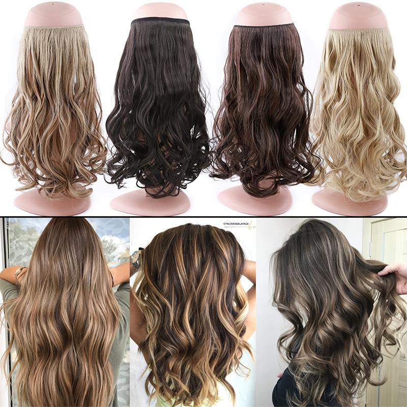 Invisible Hair Piece Seamless Hair Piece Secret Hidden Line Length ...