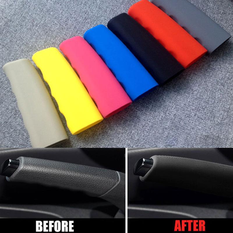 Optional Color Silicone Car Hand Brake Cover Interior Parkin - TikTok ...
