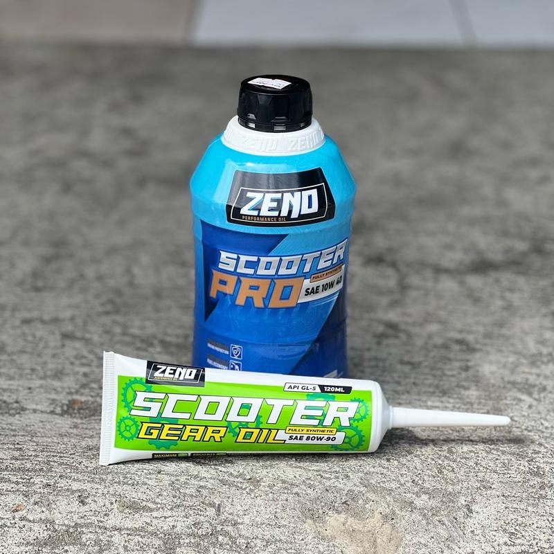 ZENO FULLY SYNTHETIC OIL SCOOTER PRO and GEAR OIL PACKAGE - TikTok Shop ...