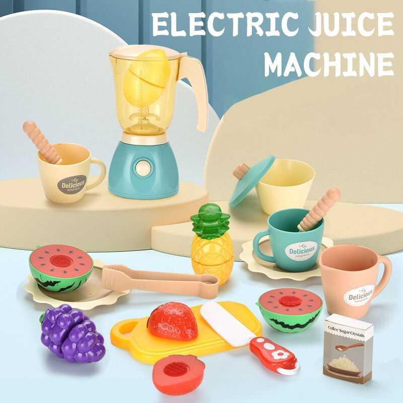 Big Size Juicer Set Kids Pretend Play Kitchen Toy mixer pretend ...
