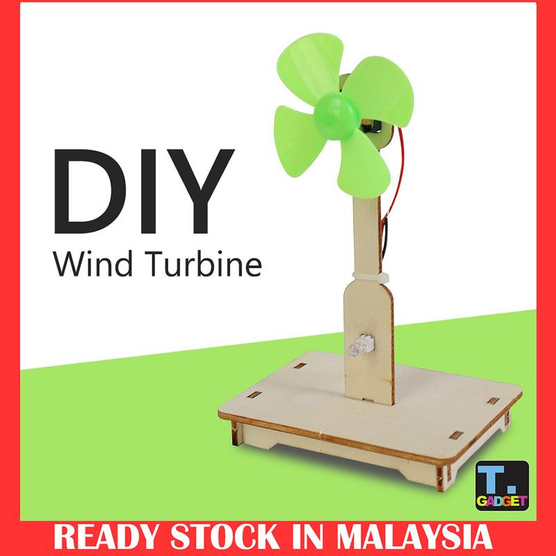 DIY Wooden Wind Power Generation Model Kit for Kids Educational ...