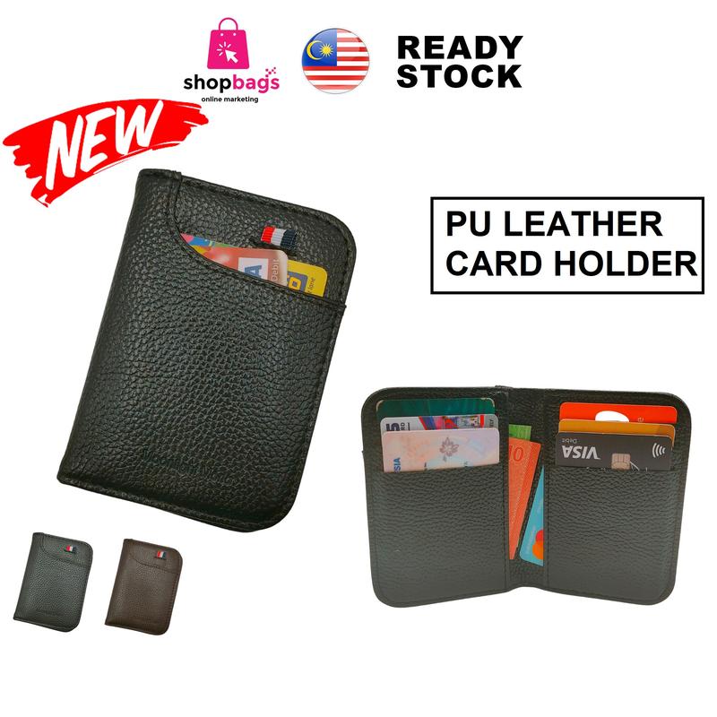 KASHVAU Dompet Kulit PU Mini Wallet Pemegang Kad Lelaki & Perempuan ...