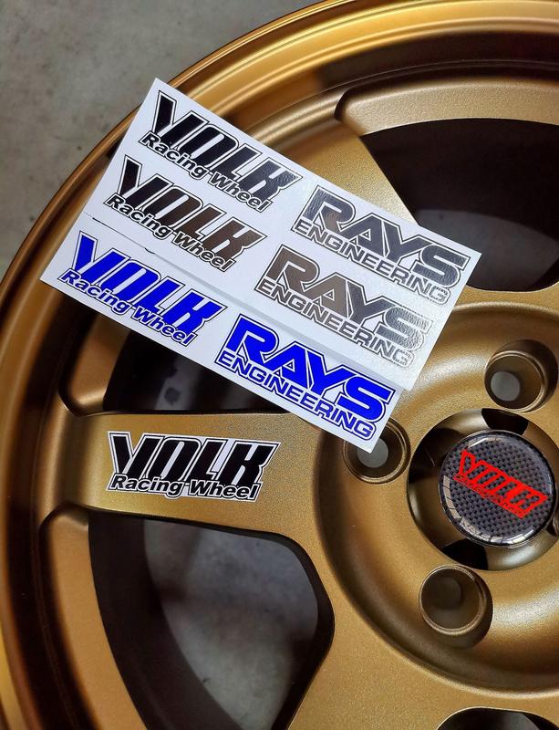Rim Sticker Rays Volk Racing Te37 1set(8pcs)/Te37 Thailand Auto ...