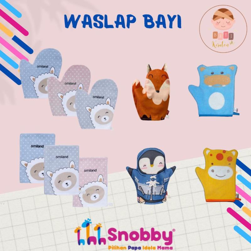 Snobby Dialogue Omiland Waslap Handuk Mandi Bayi Wash Mitt Baby - Shop ...