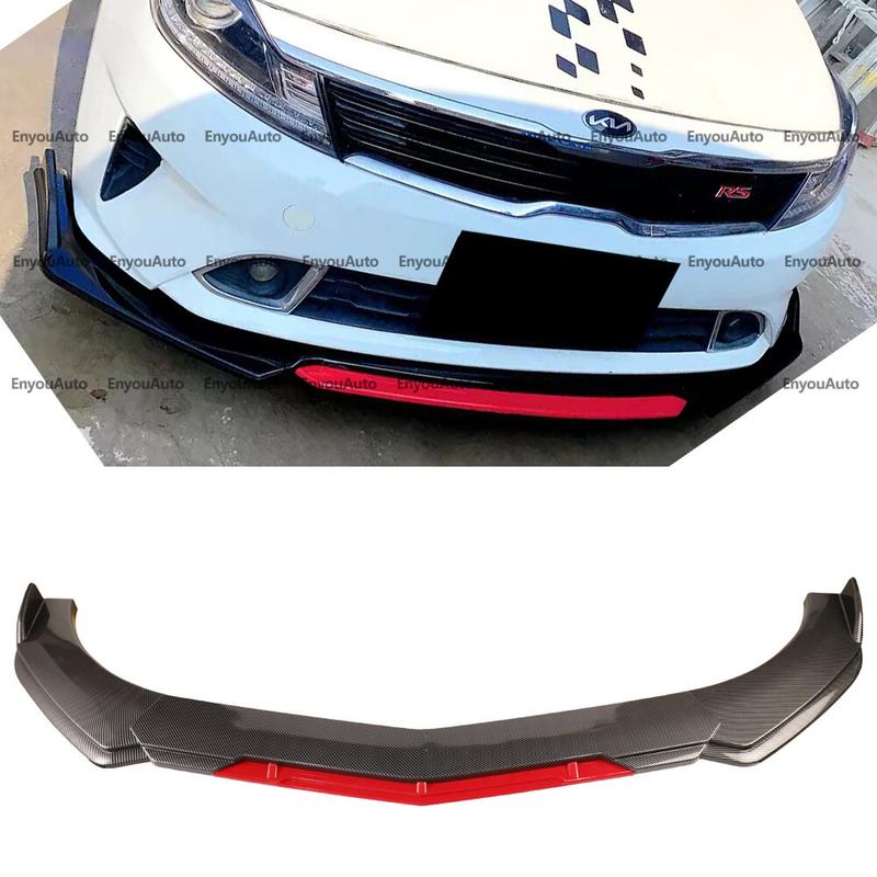For Kia Optima UNIVERSAL Front Bumper Lip Spoiler Splitter Carbon Fiber ...