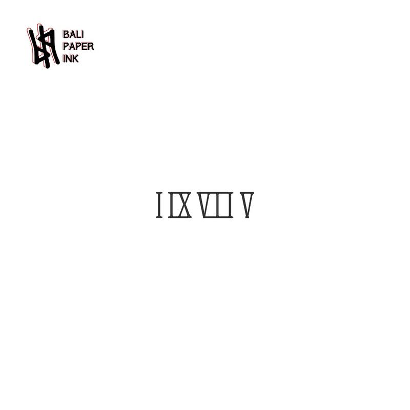Bali Paper Ink Special Edition Tato Oldschool "Angka Romawi" - Shop ...