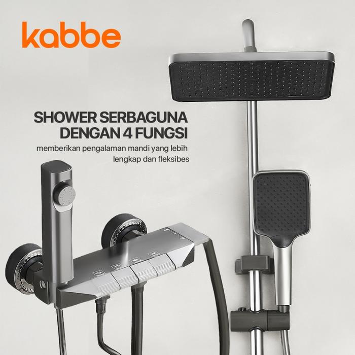 Promo Kabbe - 4 in 1 Piano Shower Set Kamar Mandi Panas Dingin Abu ...