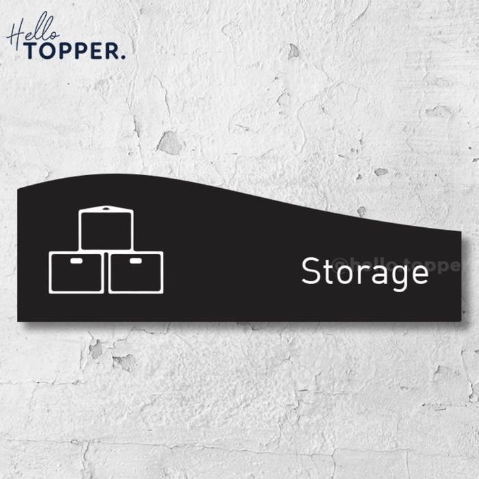 Promo Sign Board Storage Gudang Ekslusif Print Signage Akrilik - Putih ...