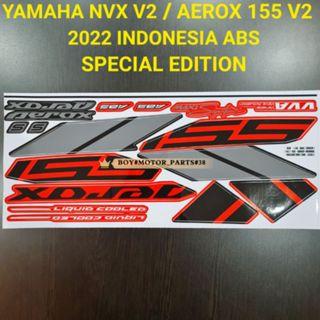 YAMAHA NVX V2 / AEROX V2 INDONESIA 2022 ABS EDITION BODY STICKER ...
