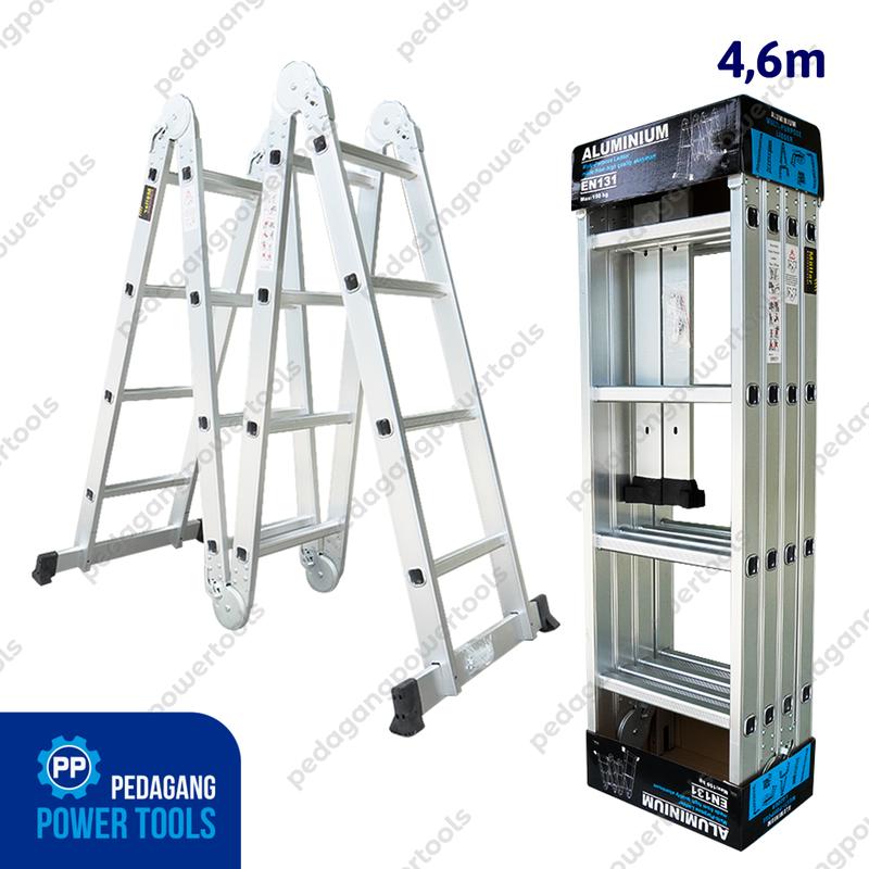 TANGGA LIPAT A 4.6 METER MULTIFUNGSI ALUMINIUM DOUBLE LADDER - Shop ...