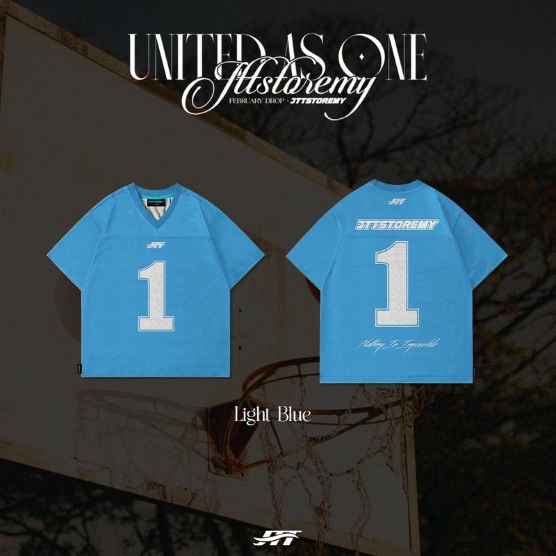 JTT UNITED AS ONE, LENGAN PENDEK BOXY Pakaian Baju Berlari Clothing ...