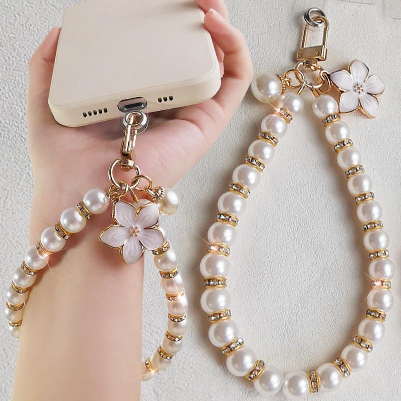Cute Keychain Luxury Women Jewelry Shiny Bead Phone Bag Backpack ...