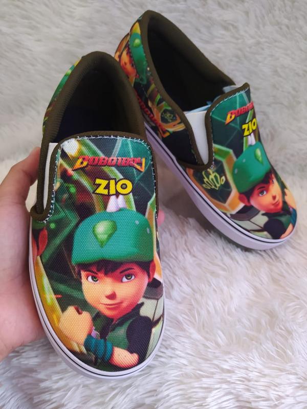 Sepatu Anak Karakter BOBOIBOY KRISTAL Slip On FREE CETAK NAM - Shop ...