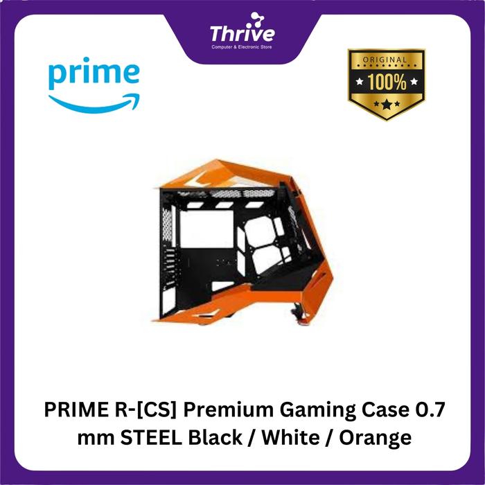 Jual PRIME R-[CS] Premium Gaming Case 0.7 mm STEEL Black / White ...