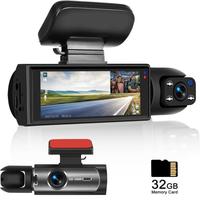 Dual Lens Vehicle DVR, 1080P HD Front & Rear Camera Car Dashcam, 32GB ...